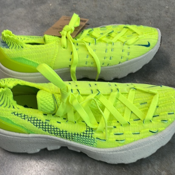 Shoes | Nike Space Hippie4 Lemon Twist Teal Volt Da2725700running Neon ...